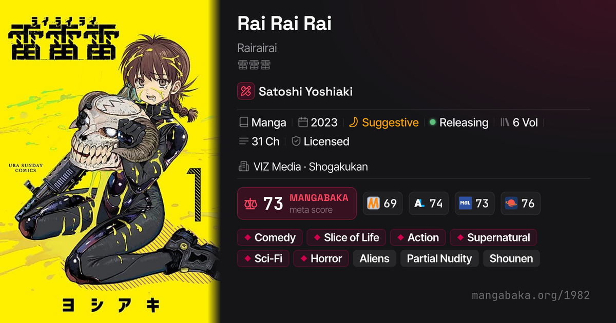 Rai Rai Rai (Rairairai) manga information